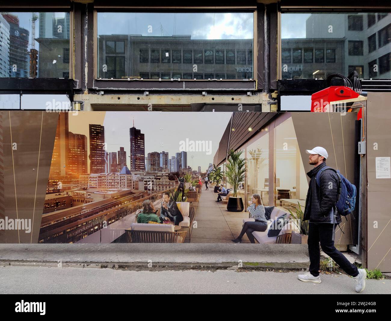 Generated view and the construction site, appearance and reality ...