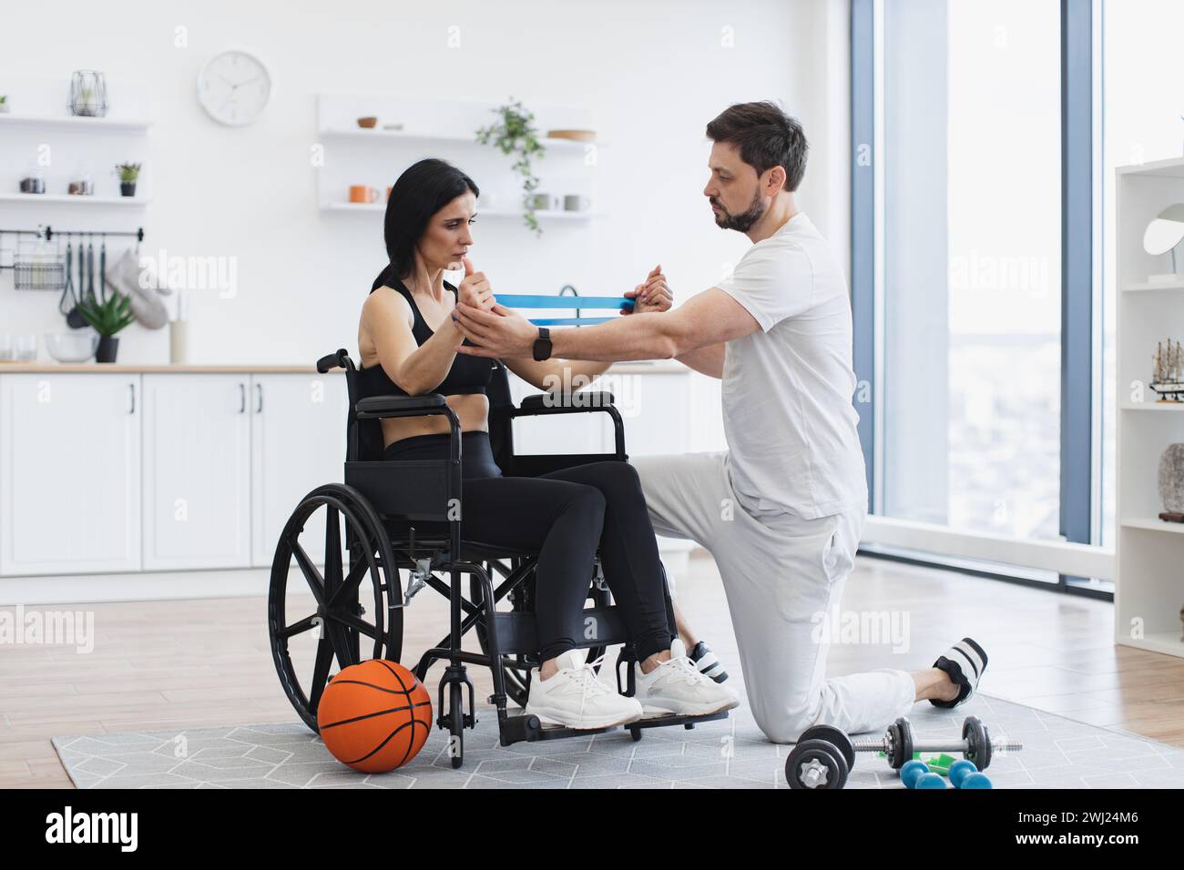 Concept of rehabilitation of disabled people Stock Photo - Alamy