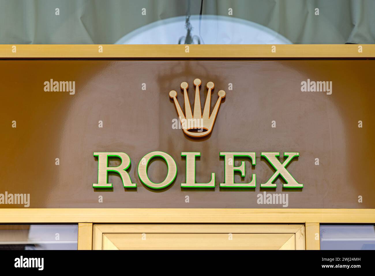 Rolex watch logo hi-res stock photography and images - Alamy