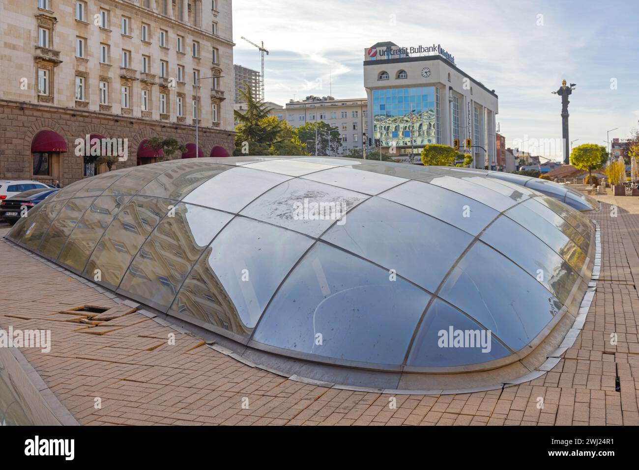 Sofia, Bulgaria - October 16, 2023: Serdica Archaeological Site Covered ...