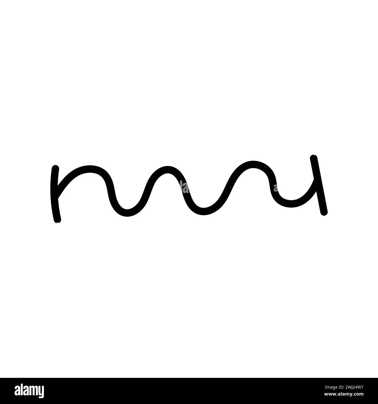 Cartoon mouth line icon. Character face element. Vector isolated ...