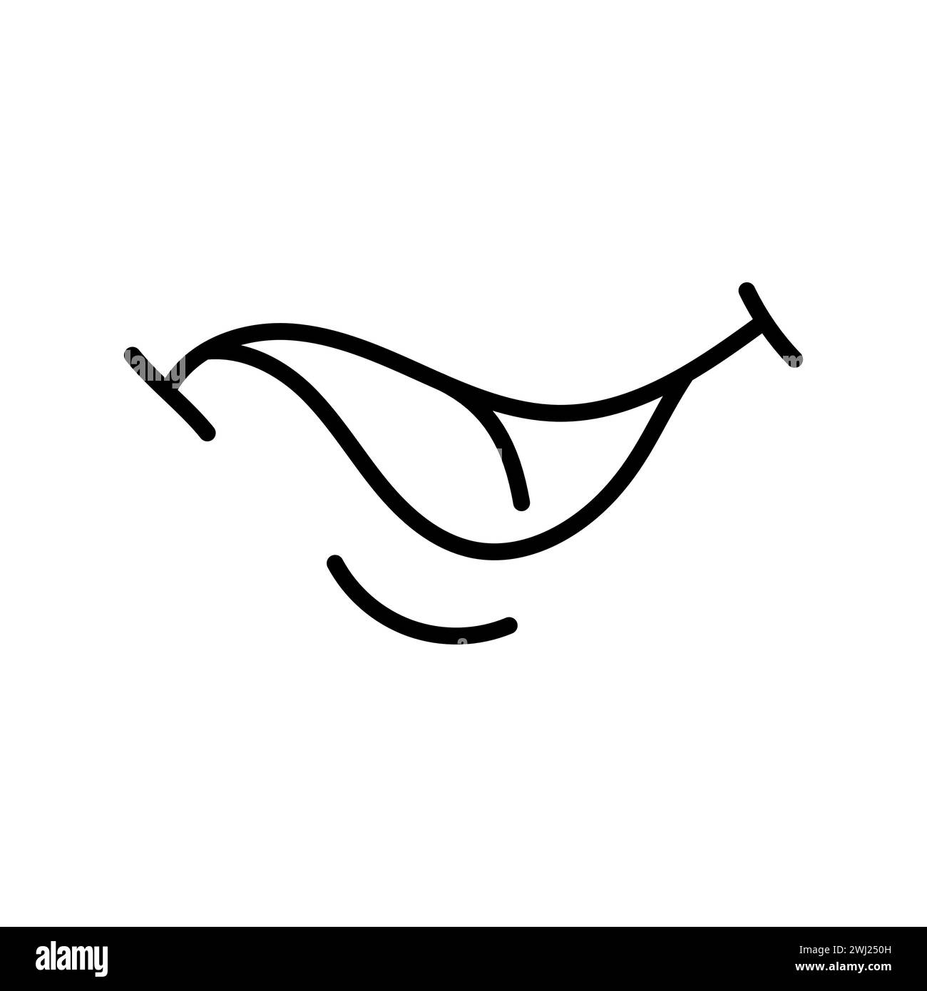 Man surprised face outline vector Black and White Stock Photos & Images ...