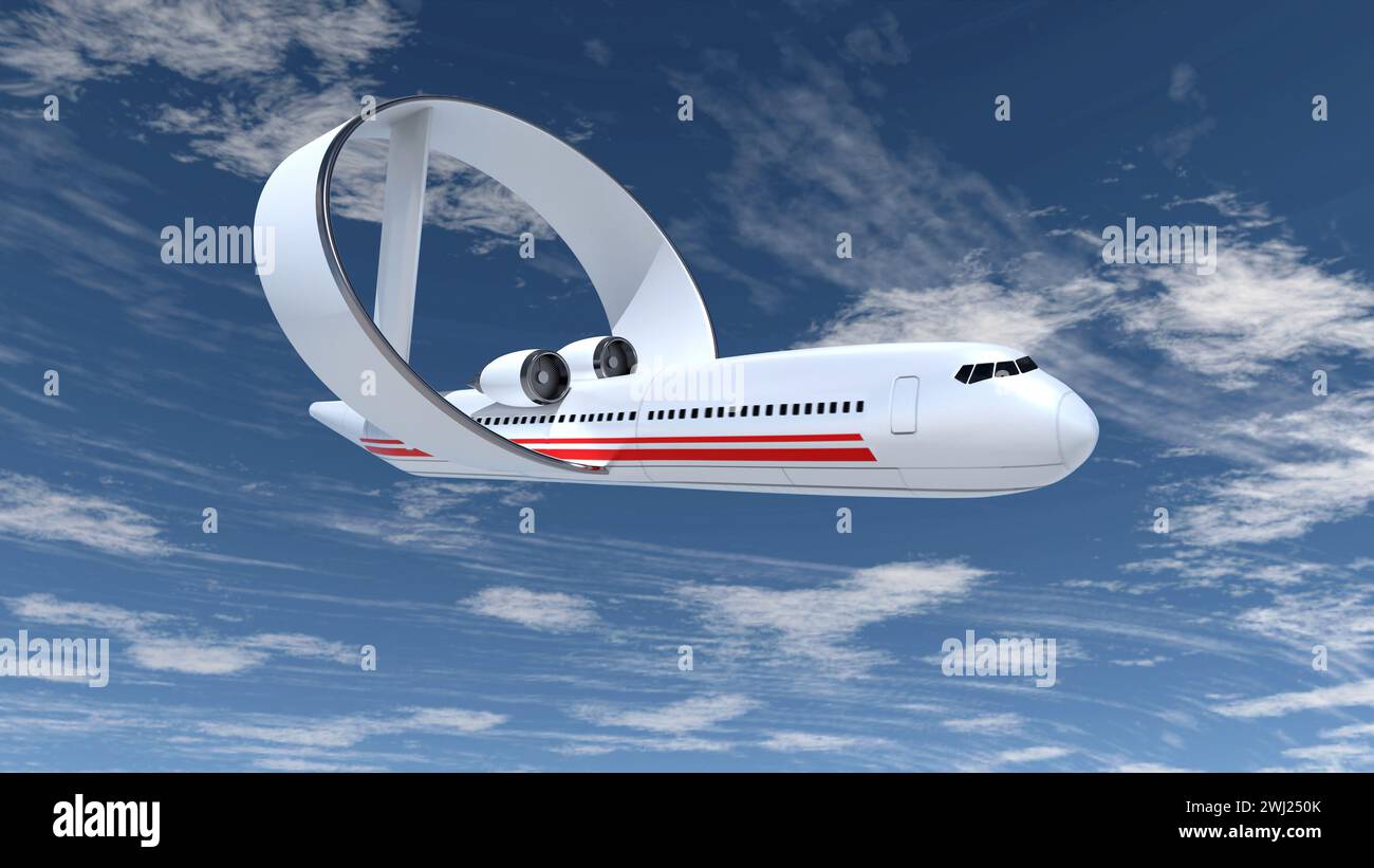 Closed wing airplane Stock Photo - Alamy