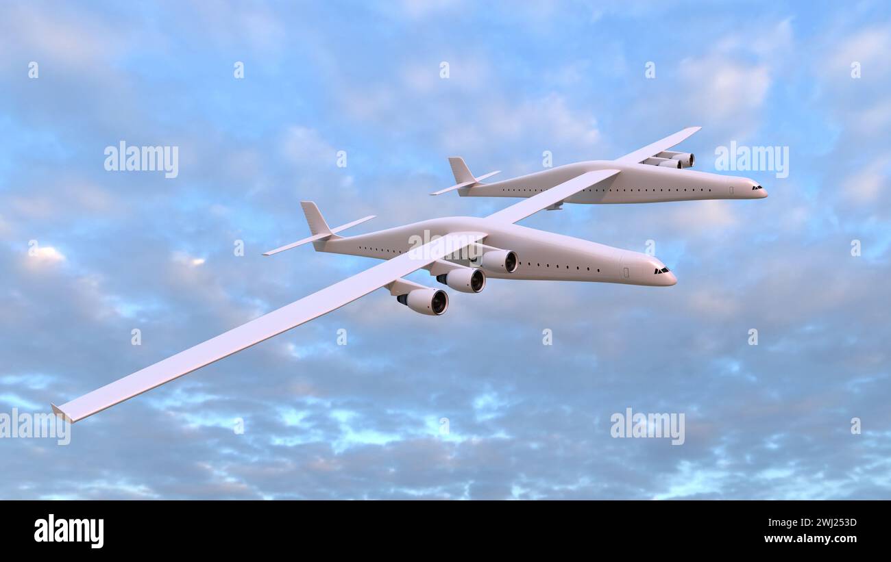 Giant hypersonic airplane Stock Photo - Alamy