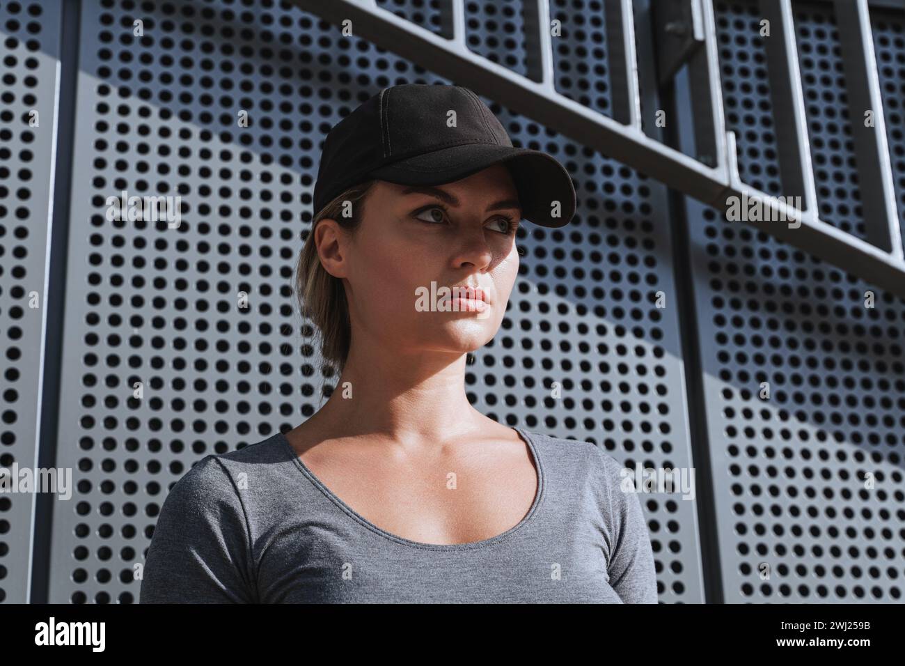 Female black cap hi-res stock photography and images - Alamy