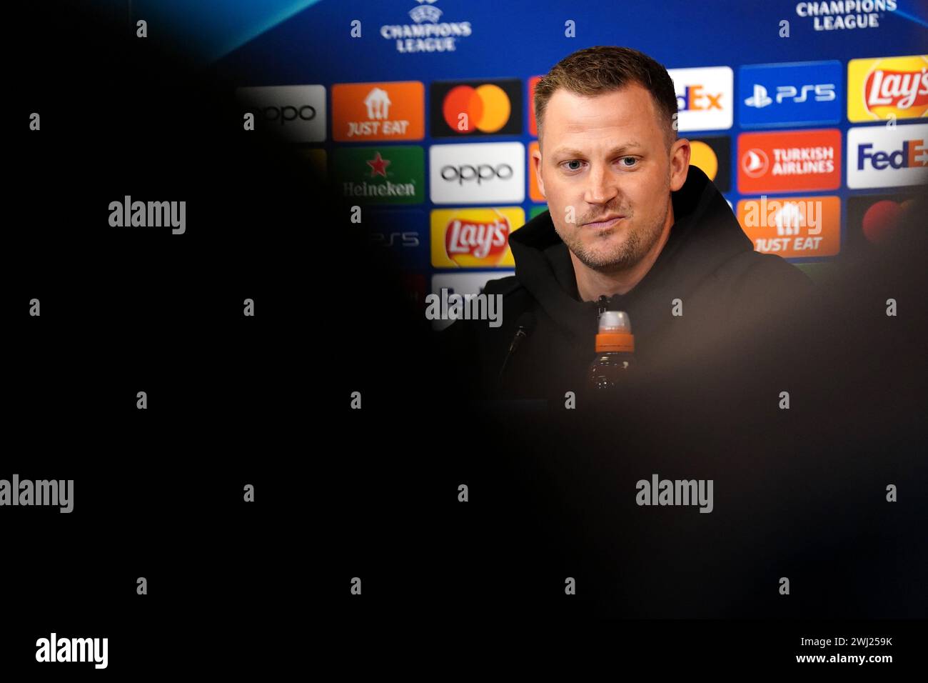 FC Copenhagen manager Jacob Neestrup during a press conference at the ...