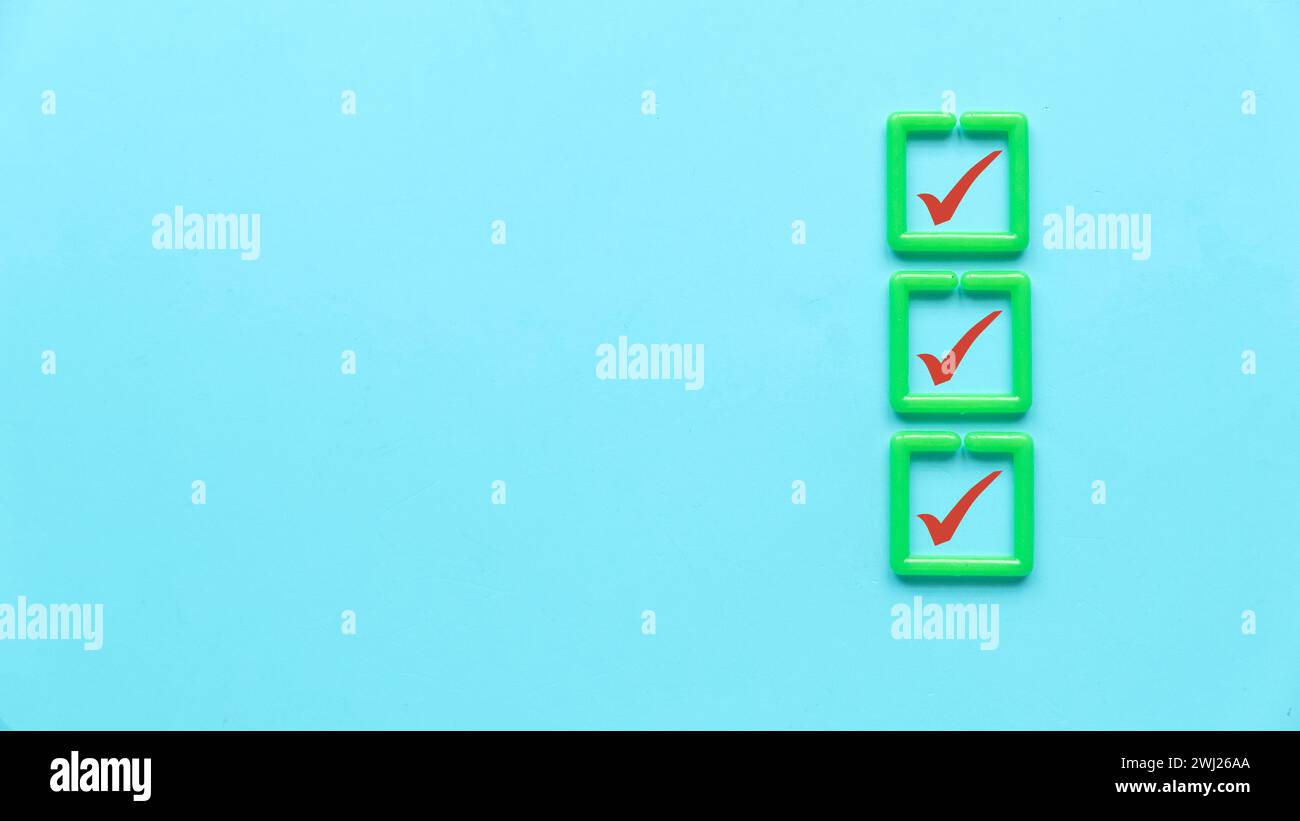 Checklist concept. Accomplishment of objectives or goals. To do list ...