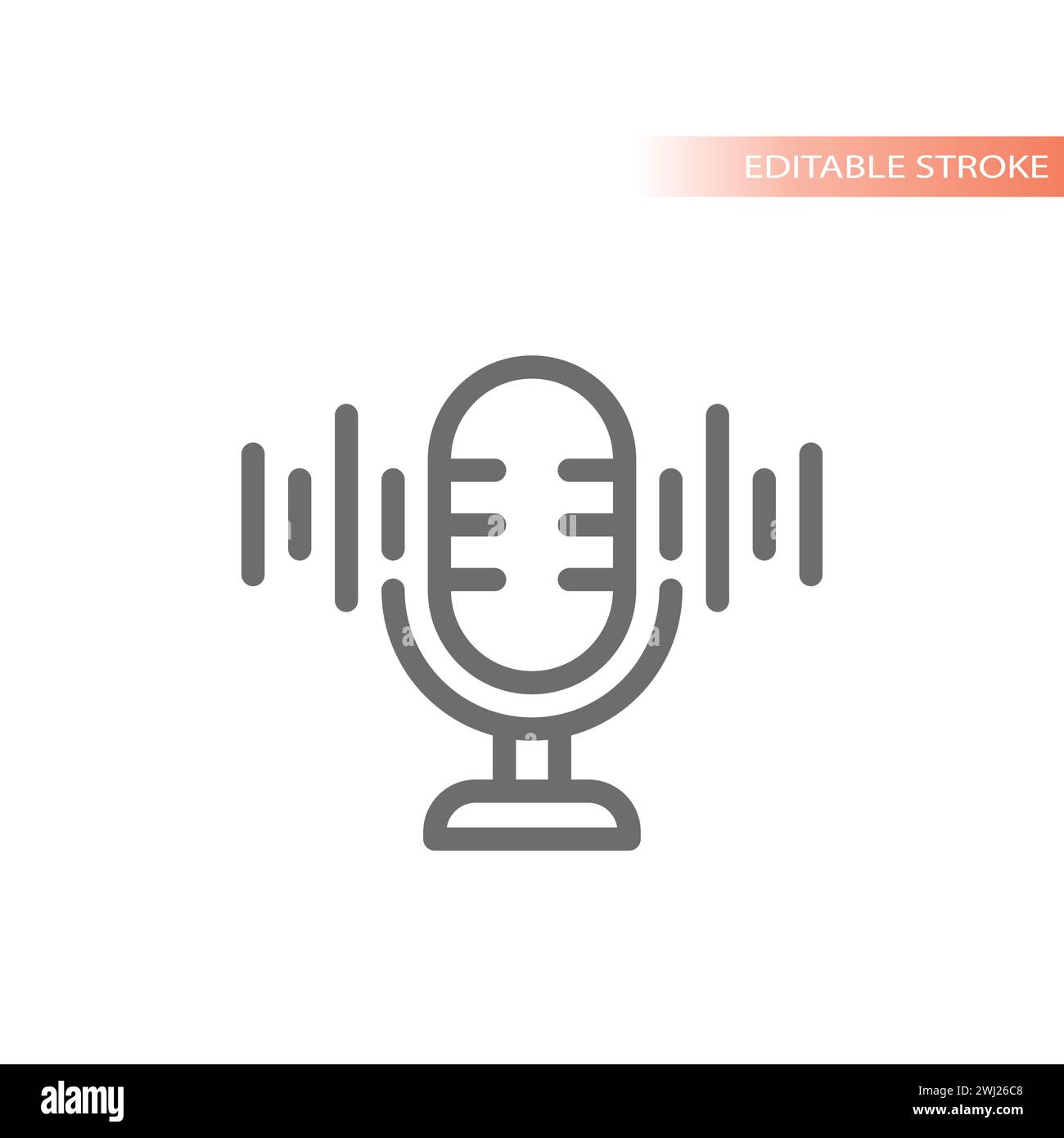 Classic microphone symbol hi-res stock photography and images - Alamy