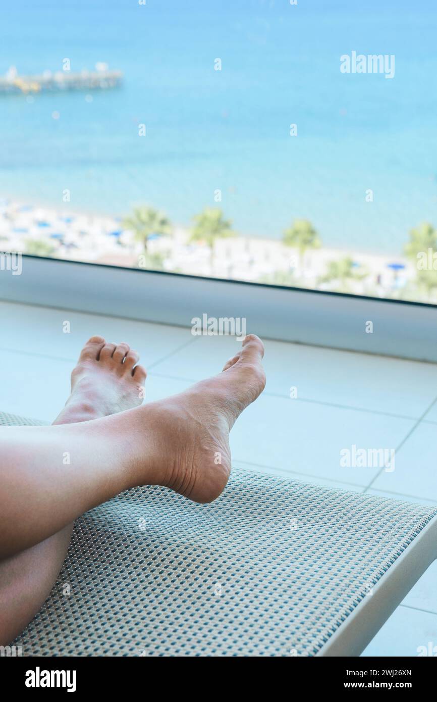 Tanned feet hi-res stock photography and images - Alamy