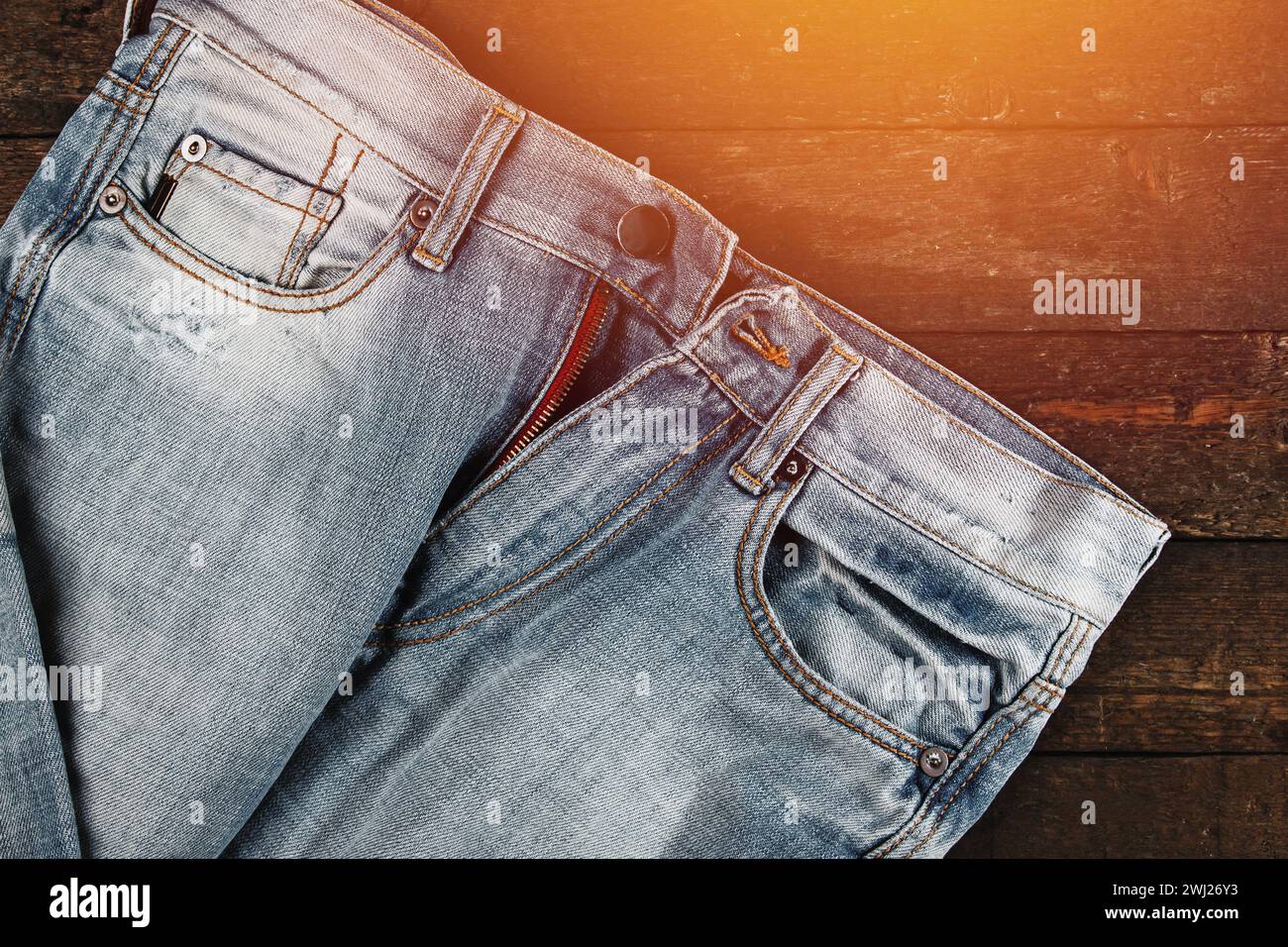 Unbuttoned jeans hi-res stock photography and images - Alamy