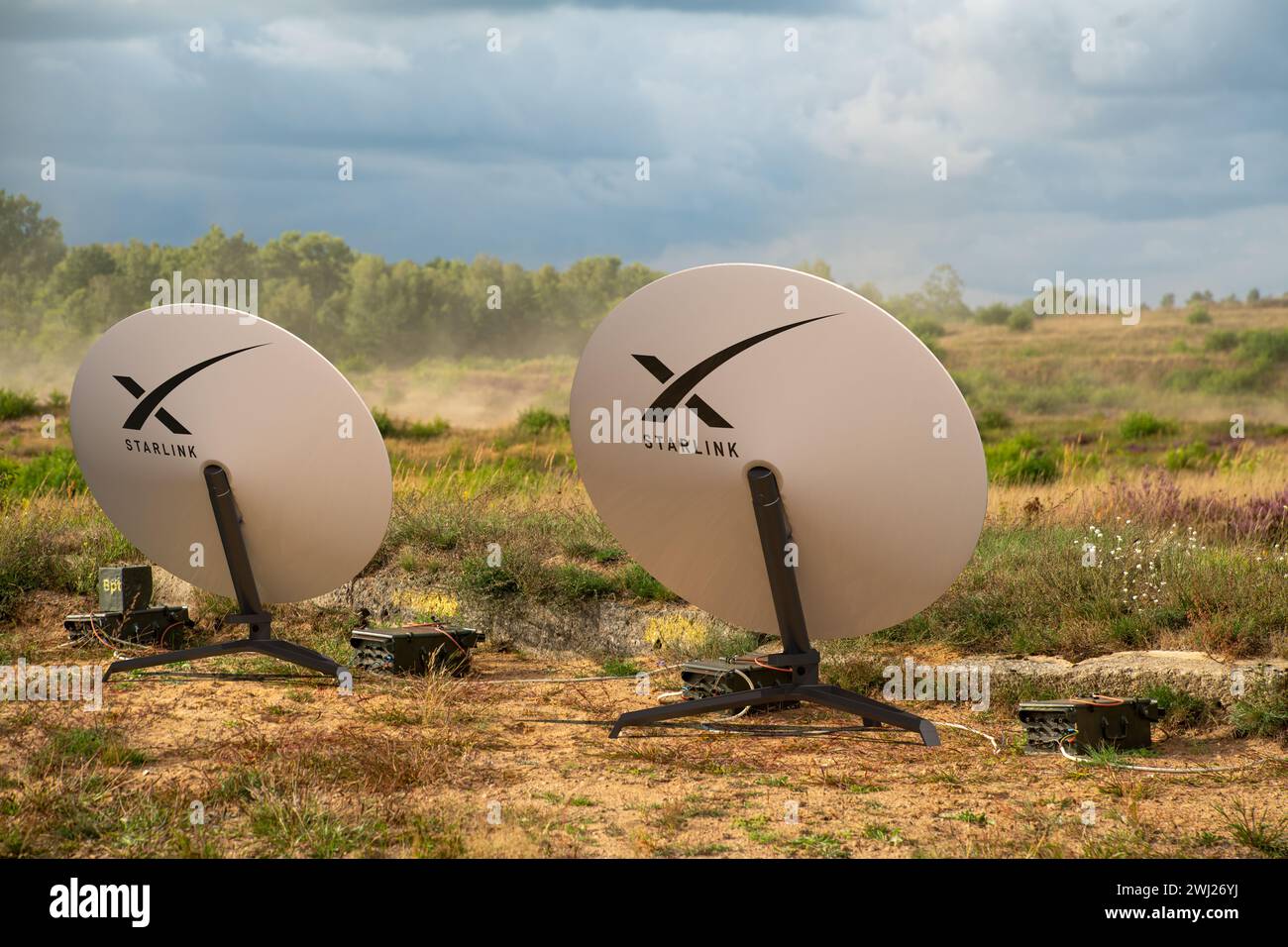 Szczecin,Poland-February 2024:TSTARLINK satellite internet terminal.3d ...