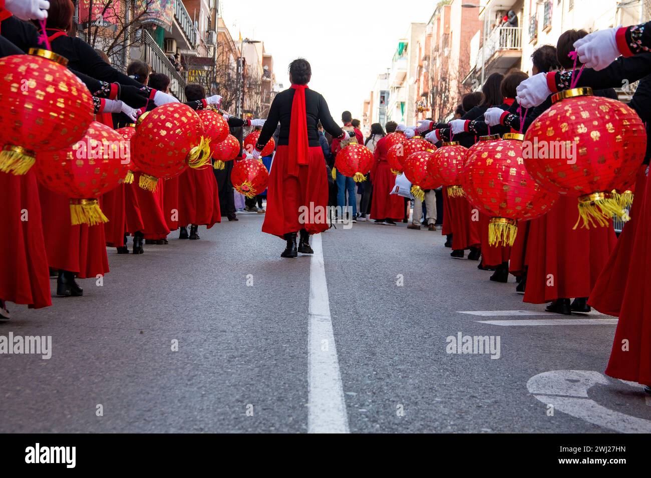 Chinese New Year Wooden Dragon Parade. In this case we can see the ...