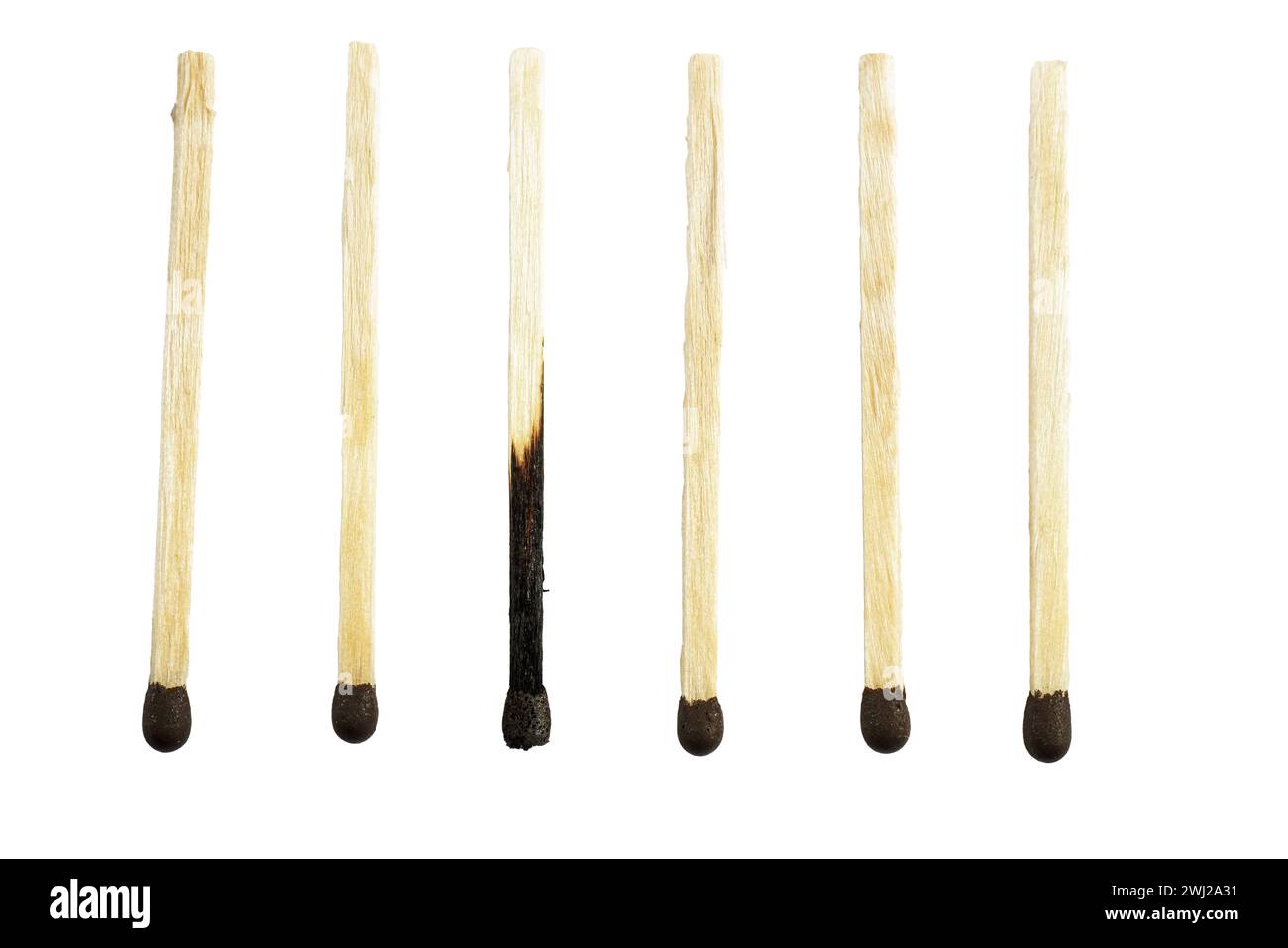 Row burning matches Cut Out Stock Images & Pictures - Alamy