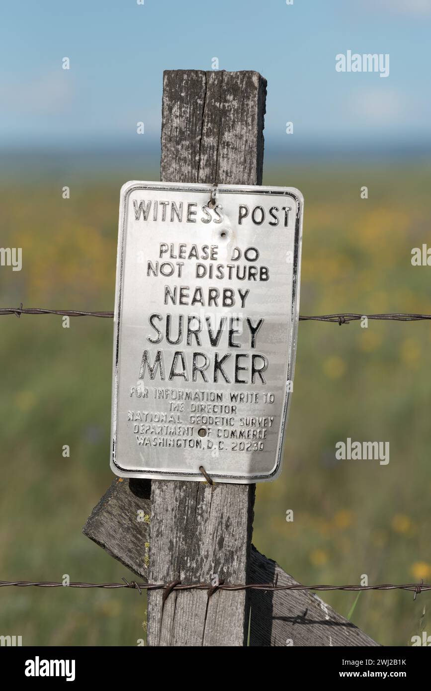 Witness post for survey marker hi-res stock photography and images - Alamy
