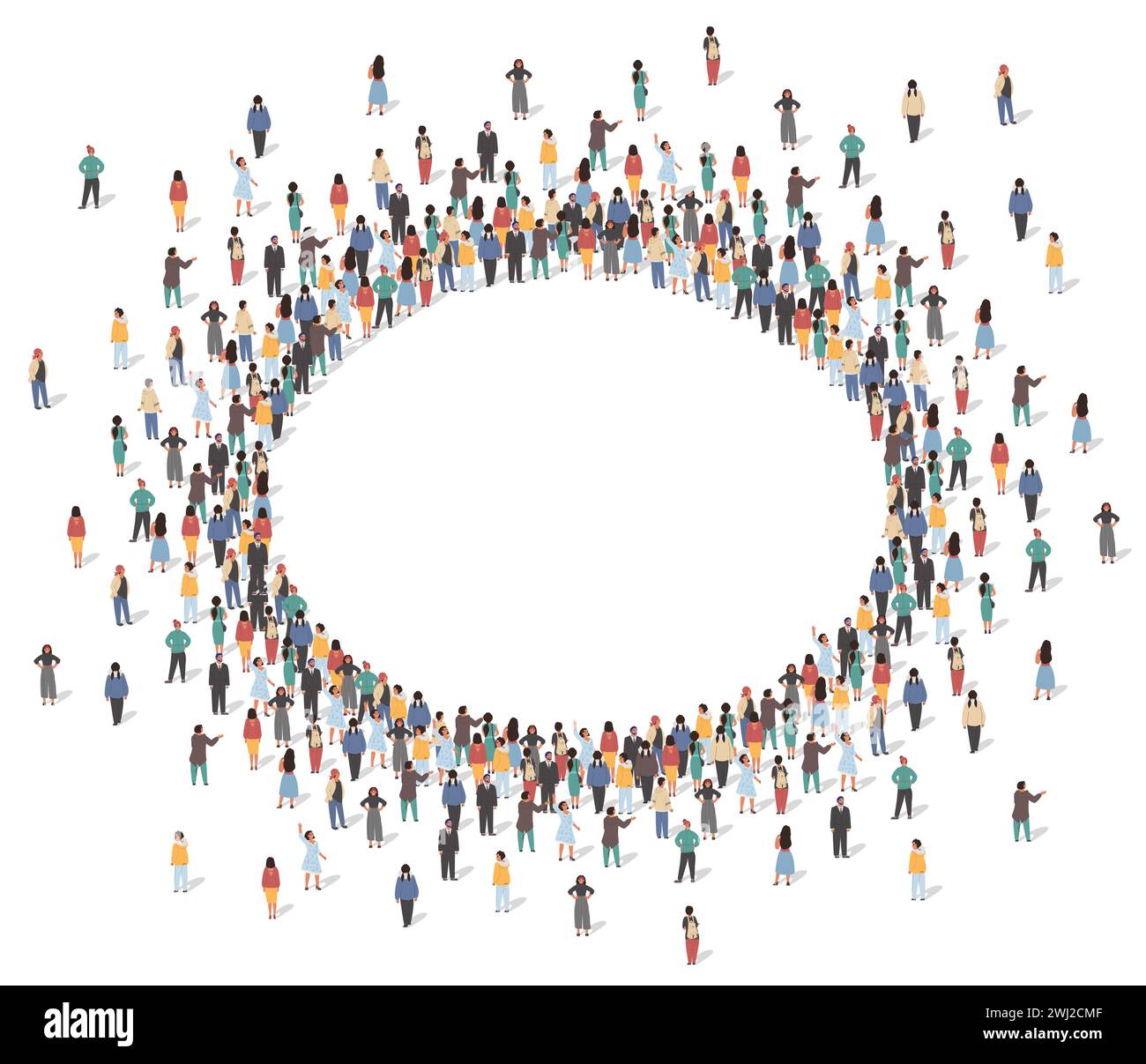 Large group people forming shape hi-res stock photography and images ...