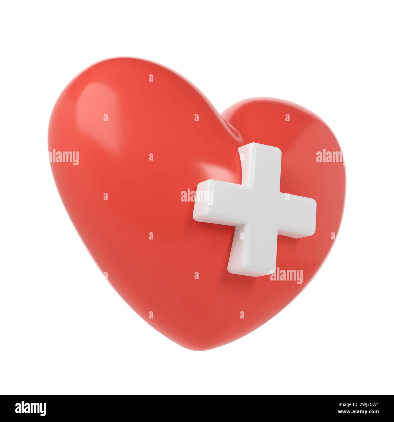 3d red heart with medical cross symbol icon aid donation, medical and ...