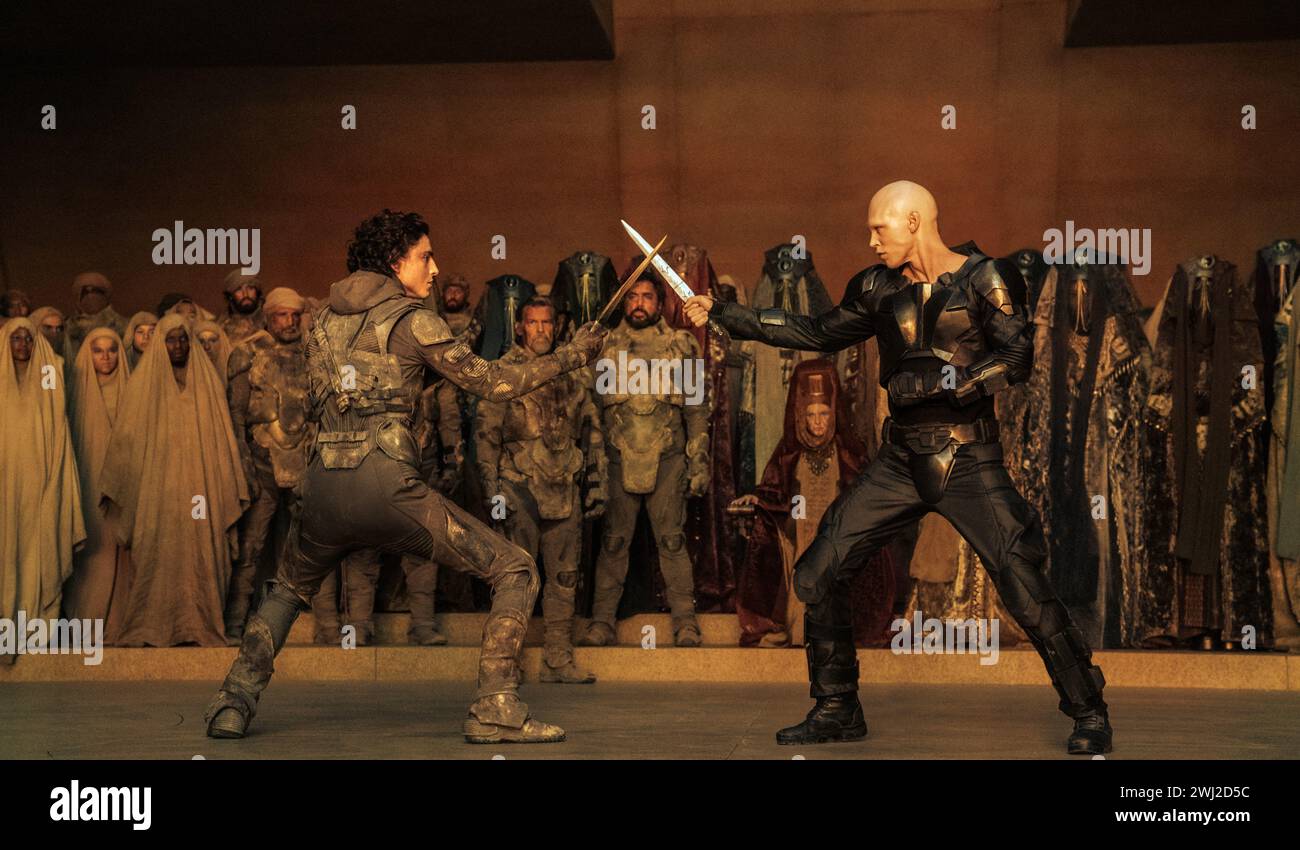 Dune Part Two Timothee Chalamet & Austin Butler Stock Photo - Alamy