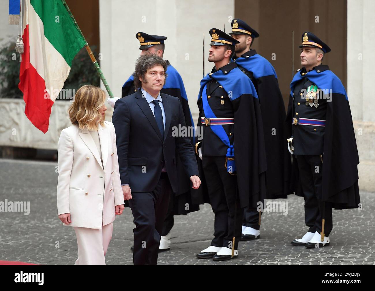 Italy, Rome, February 12, 2024 : Prime Minister Giorgia Meloni receives ...