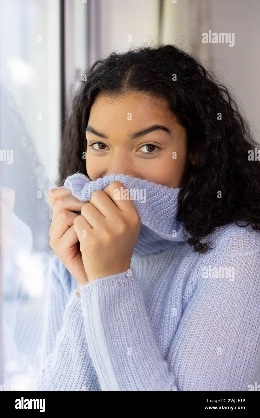 Woman covering herself hi-res stock photography and images - Alamy