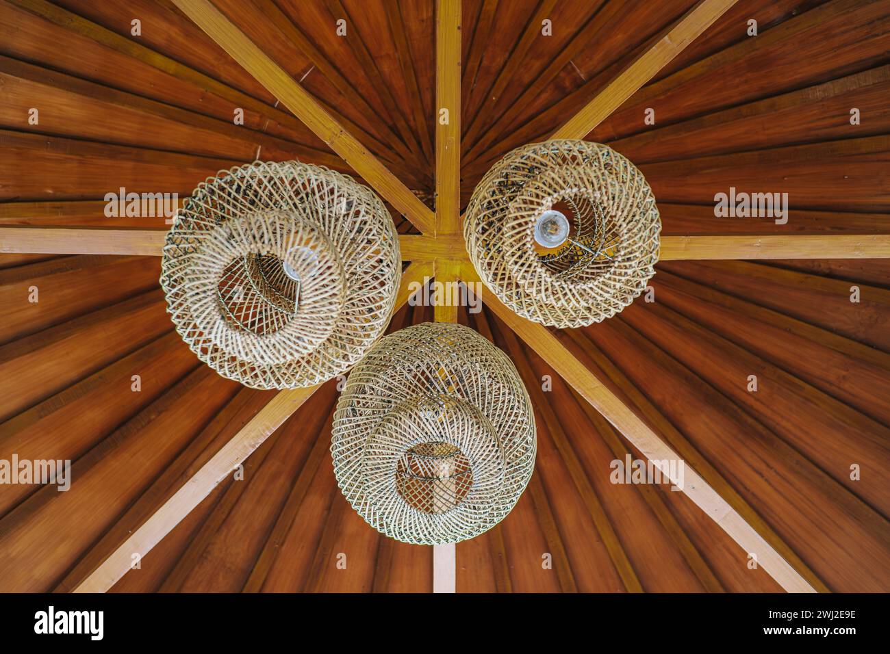 Radial wooden ceiling hi-res stock photography and images - Alamy