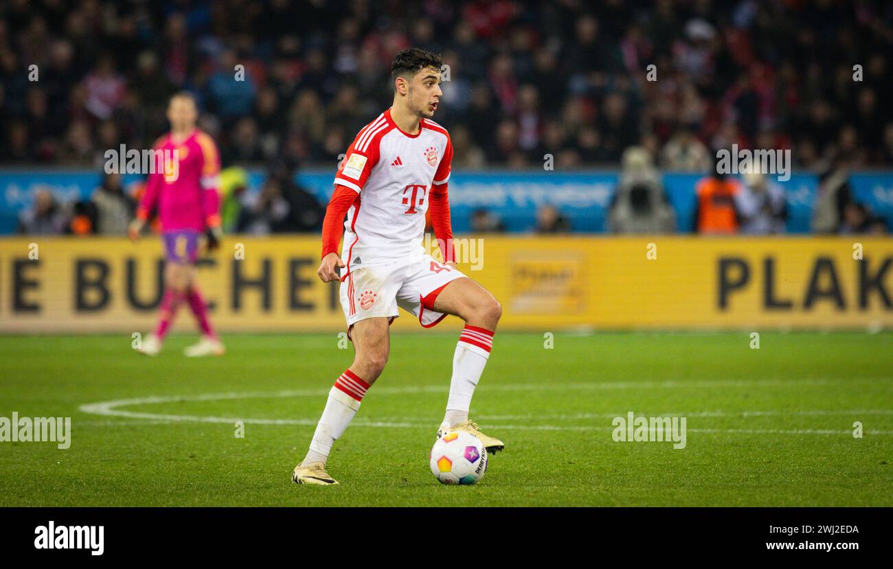 Leverkusen, Germany. 10th Feb 2024. Aleksandar Pavlovic (FCB) Bayer ...