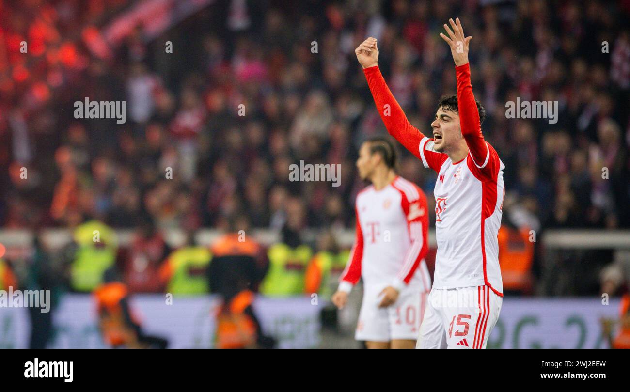 Leverkusen, Germany. 10th Feb 2024. Aleksandar Pavlovic (FCB) Bayer ...