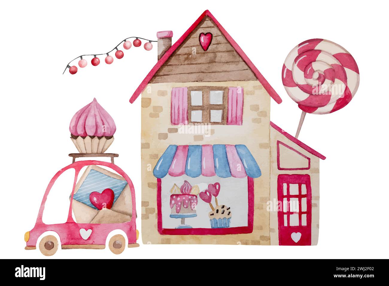 Car of delicious Stock Vector Images - Alamy