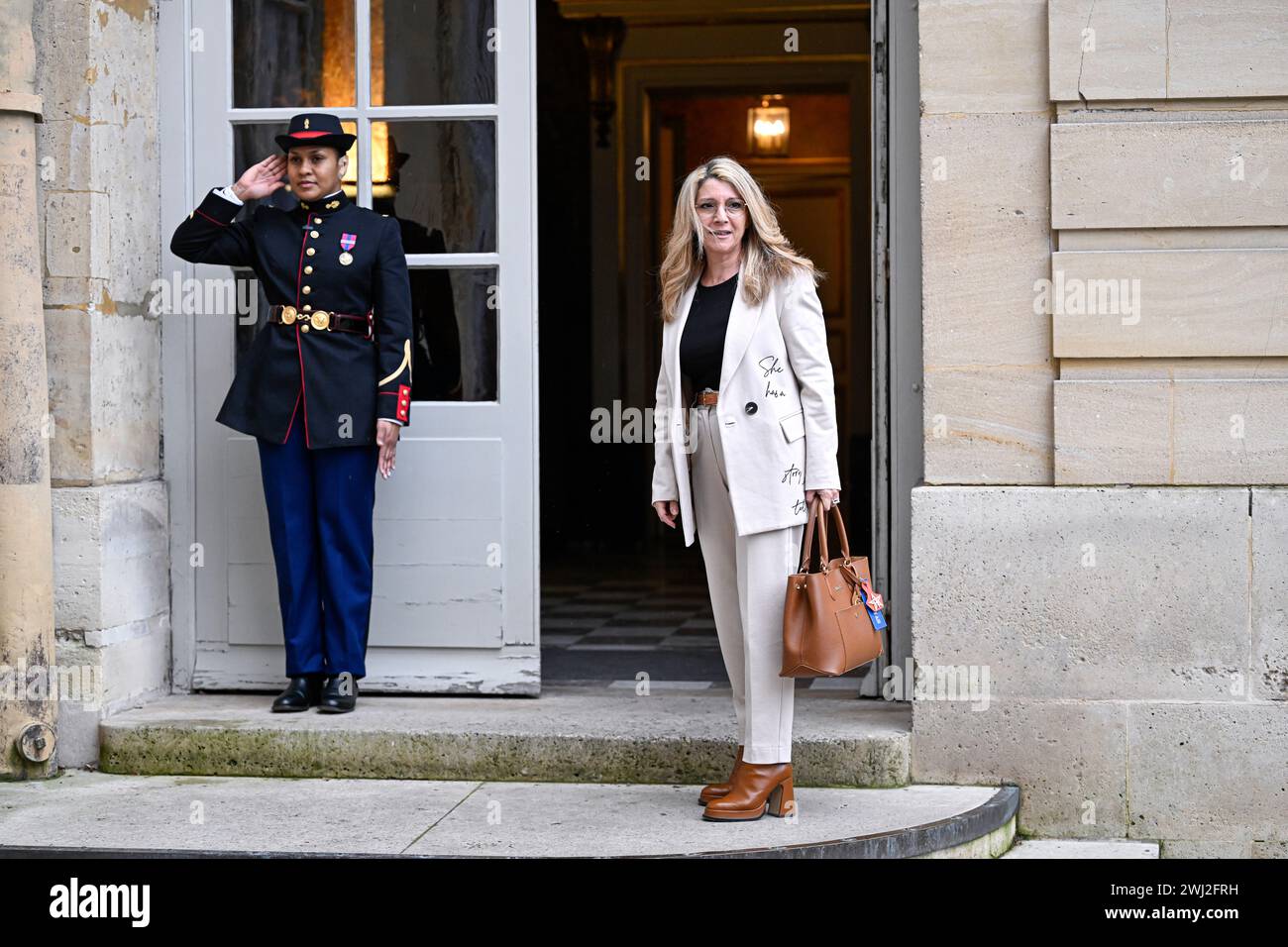 Paris, France. 10th Feb, 2024. Patricia Miralles during a government ...
