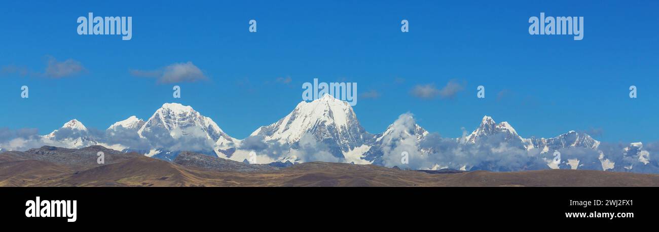 The Cordillera Blanca in the northern Andes of Peru is the highest ...