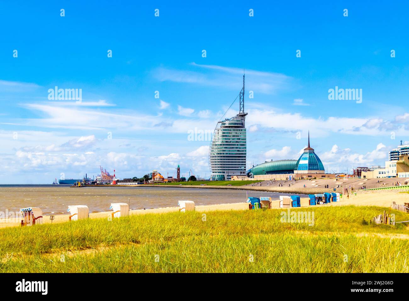 Cityscape and coast panorama of ATLANTIC Hotel Sail City lighthouse ...
