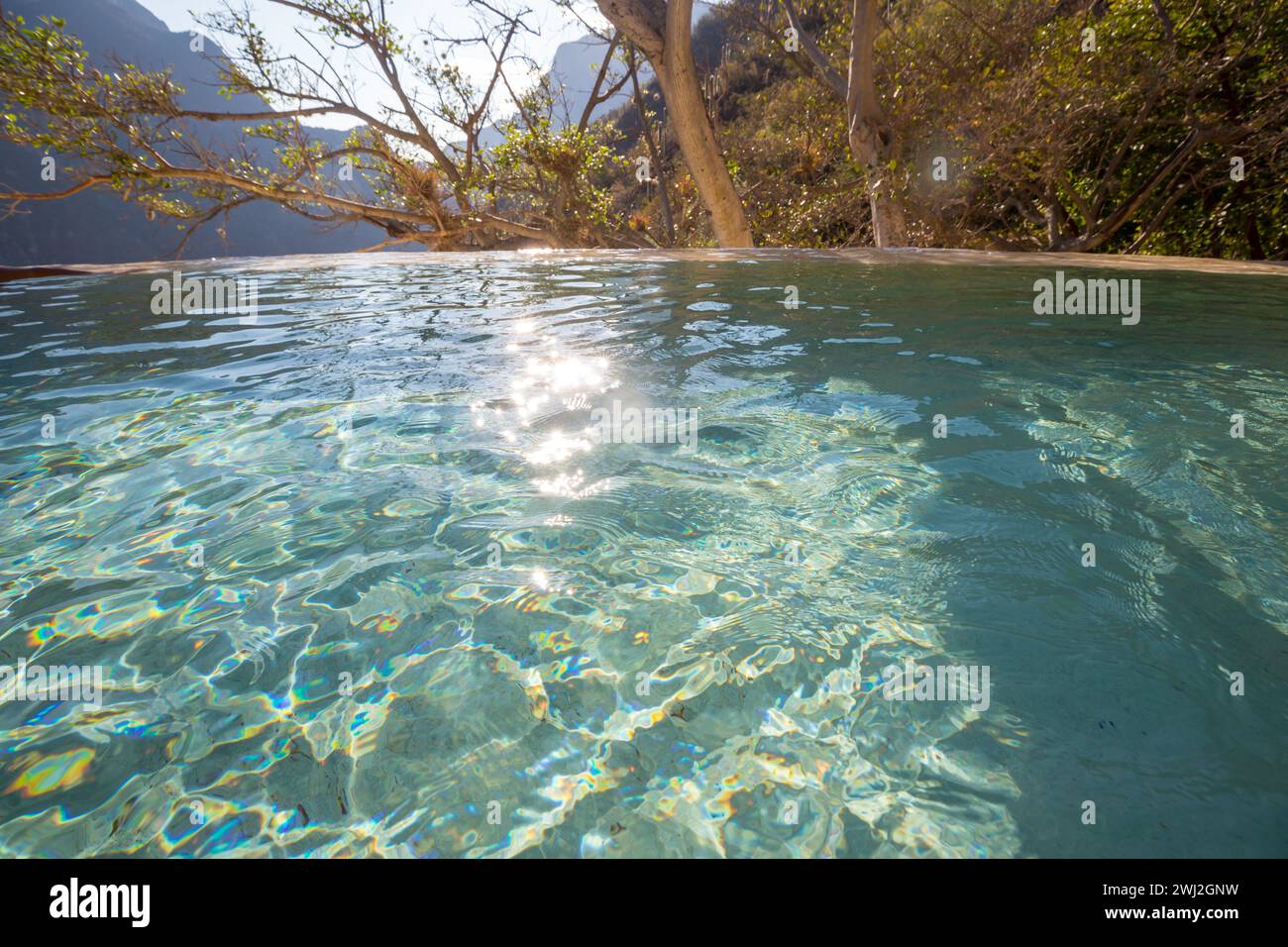 The Grutas of Tolantongo are a national park with hot springs, in the ...