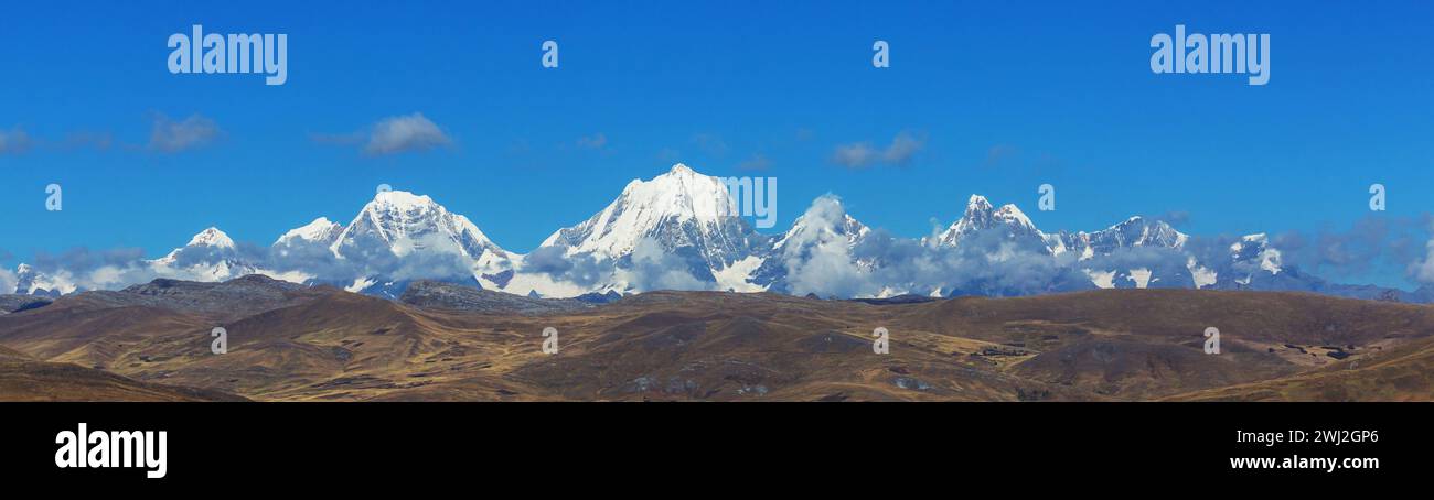 The Cordillera Blanca in the northern Andes of Peru is the highest ...