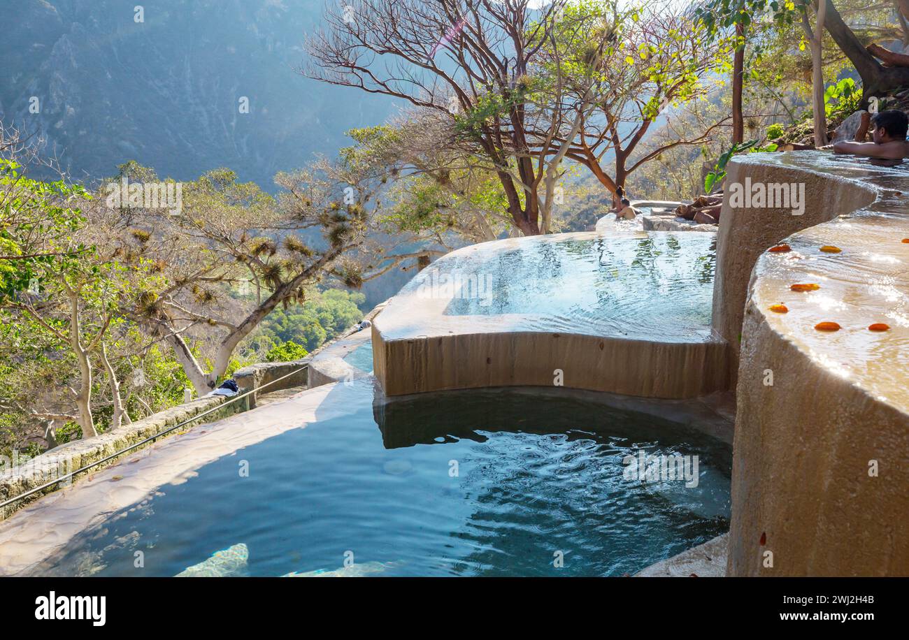 The Grutas of Tolantongo are a national park with hot springs, in the ...