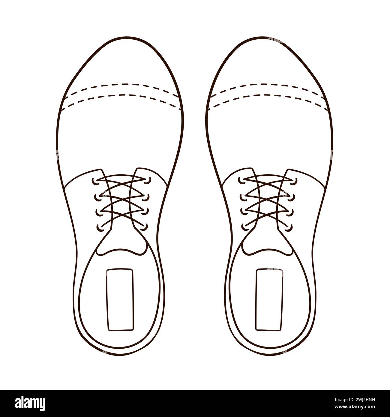 Male casual shoes in classic, business style. Line art icon for shoe ...