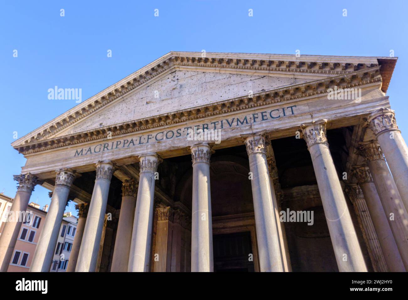 Facade of the Pantheon in Rome, Italy Stock Photo - Alamy
