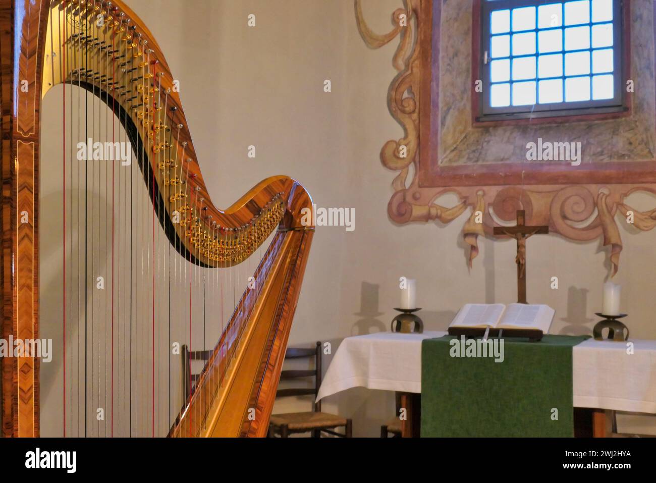 Harp church hi-res stock photography and images - Alamy