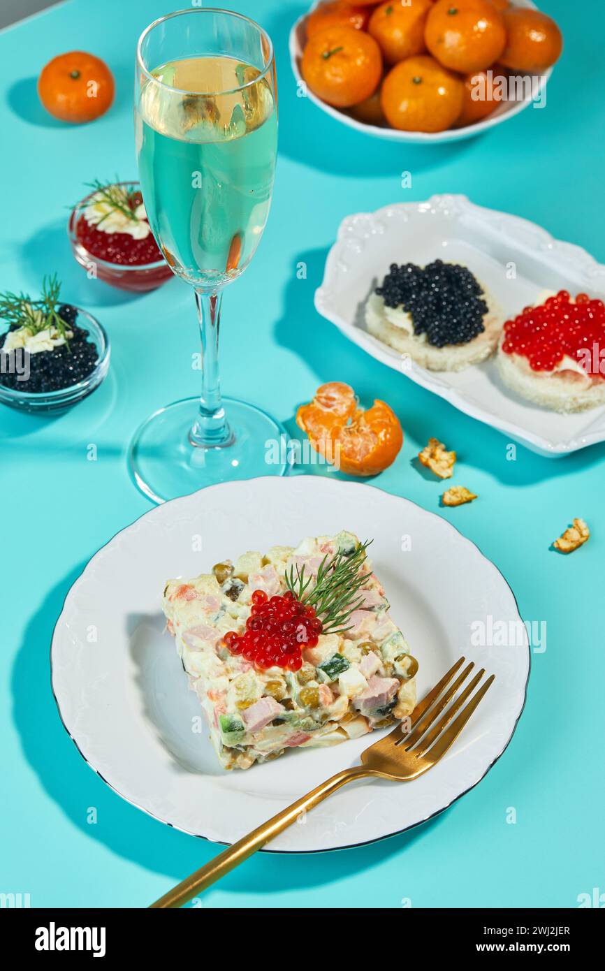 Christmas table setting tangerines hi-res stock photography and images ...