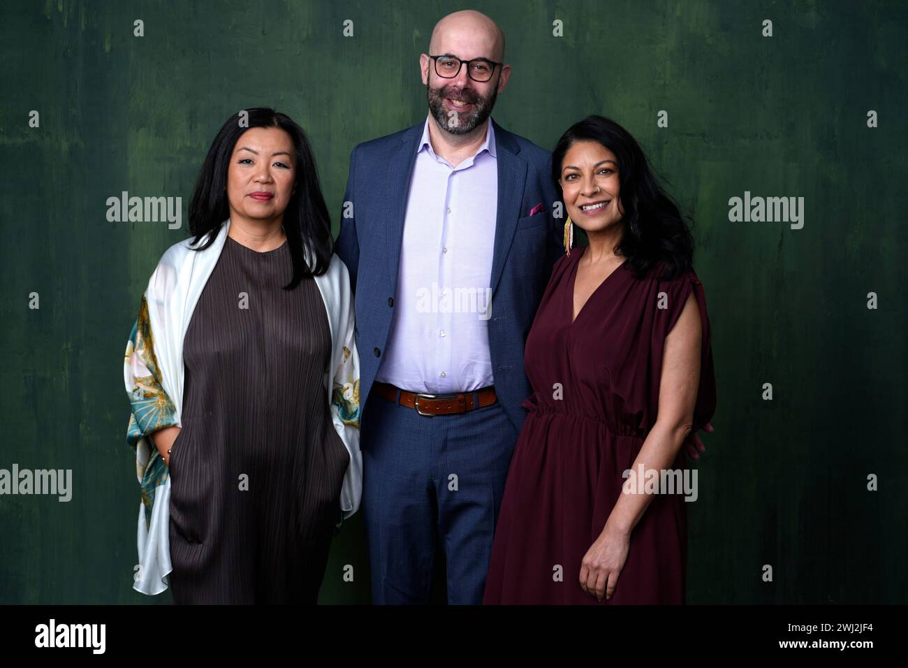 Anita Lee, from left, David Oppenheim, and Nisha Pahuja pose for a ...