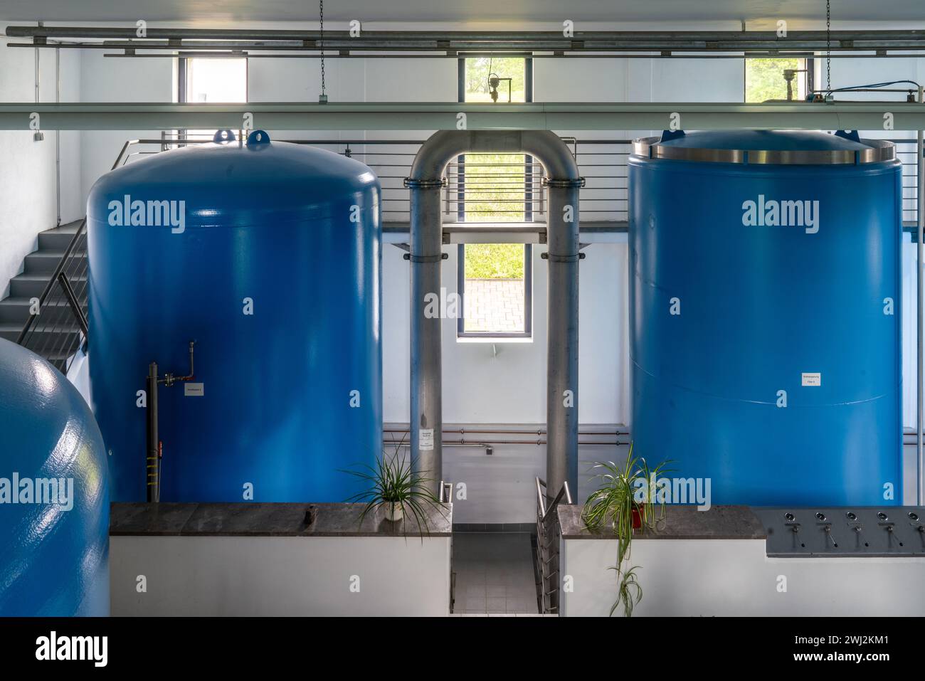 Tanks for drinking water in a waterworks Stock Photo - Alamy