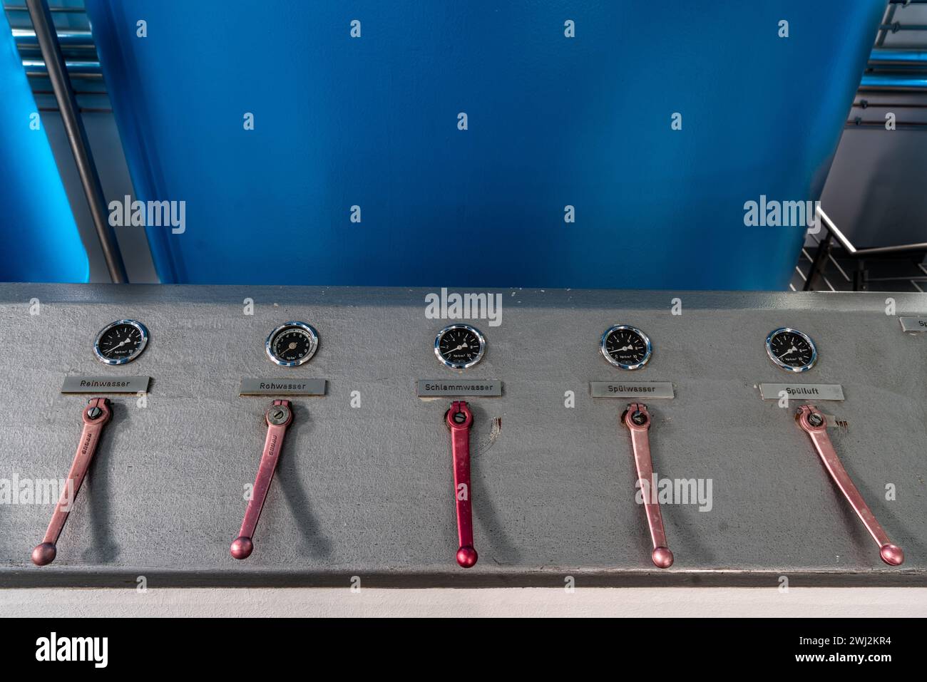 Control room in a waterworks Stock Photo - Alamy