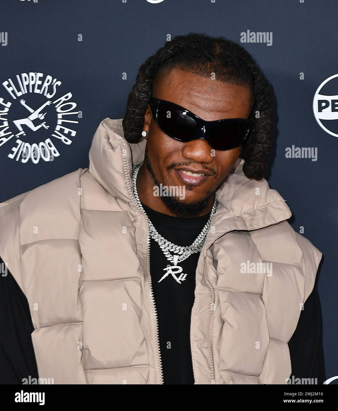 Las Vegas, USA. 12th Feb, 2024. Pheelz attends Flipper's Roller Boogie ...