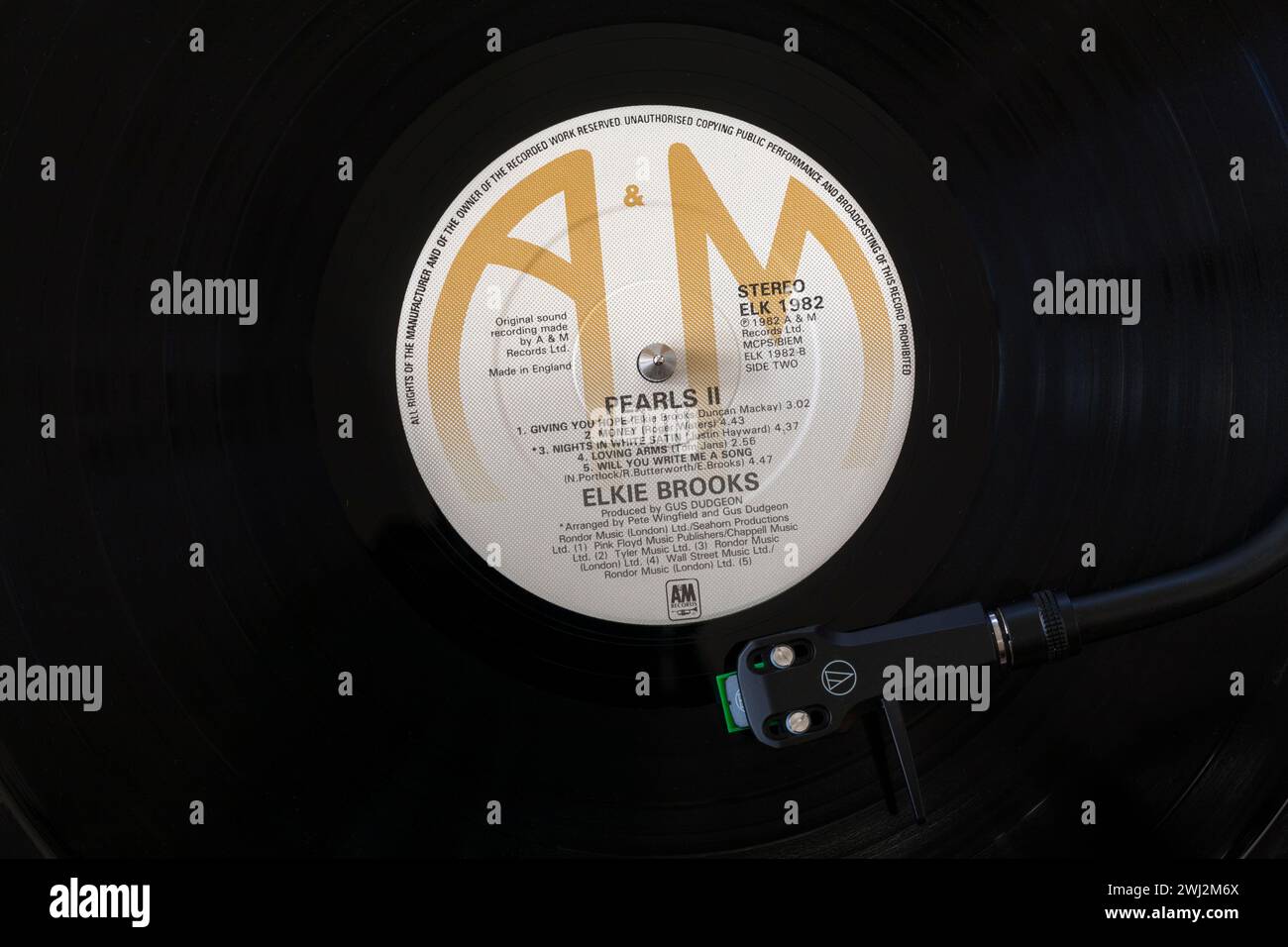 Elkie Brooks Pearls II vinyl record album LP with tonearm, cartridge ...