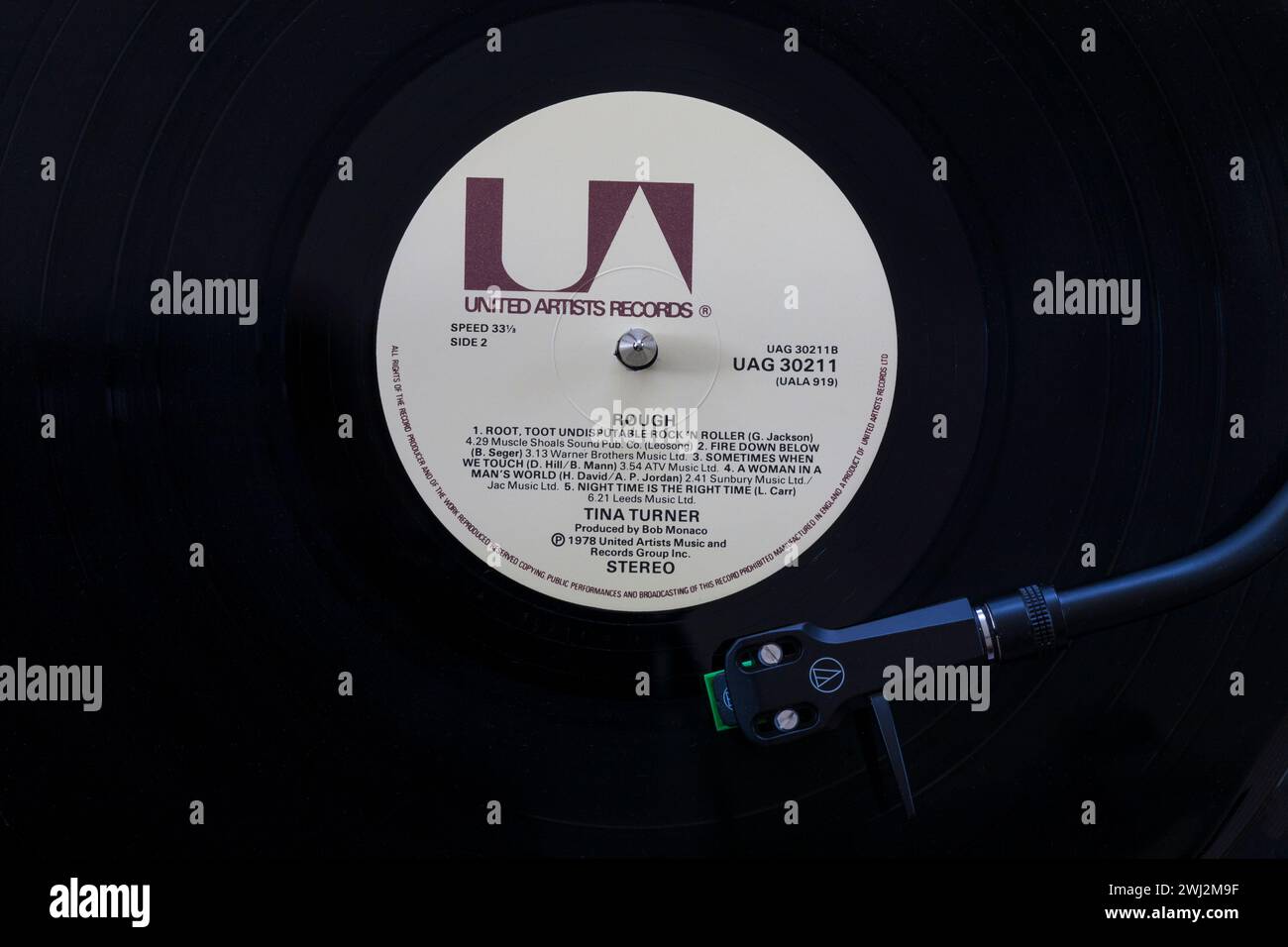 Tina Turner Rough vinyl record album LP with tonearm, cartridge ...