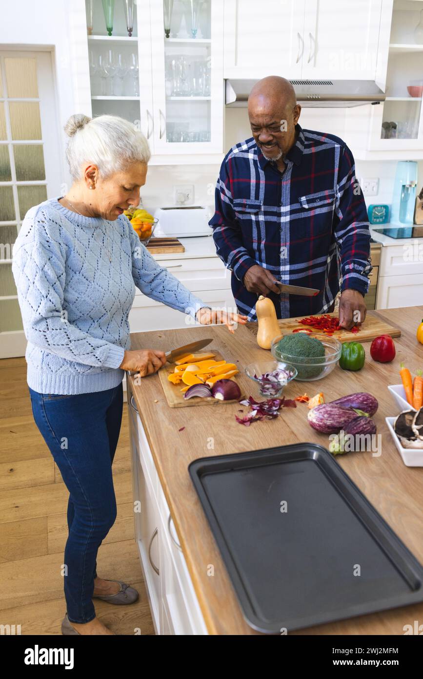 Diverse female couple cooking vegetables hi-res stock photography and ...