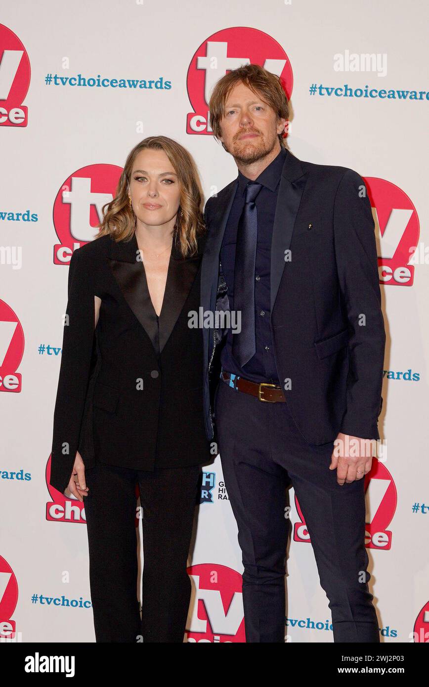 Kris Marshall and Sally Bretton attend the TV Choice Awards at the ...