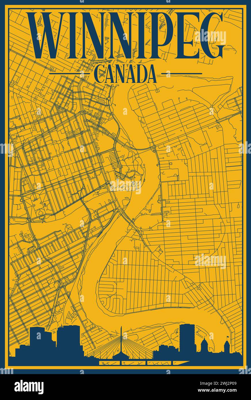Canada winnipeg architecture line hi-res stock photography and images ...