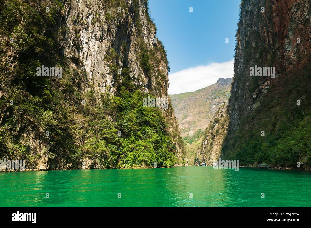 Ha Giang landscape with Nho Que river between mountains in Ha Giang ...