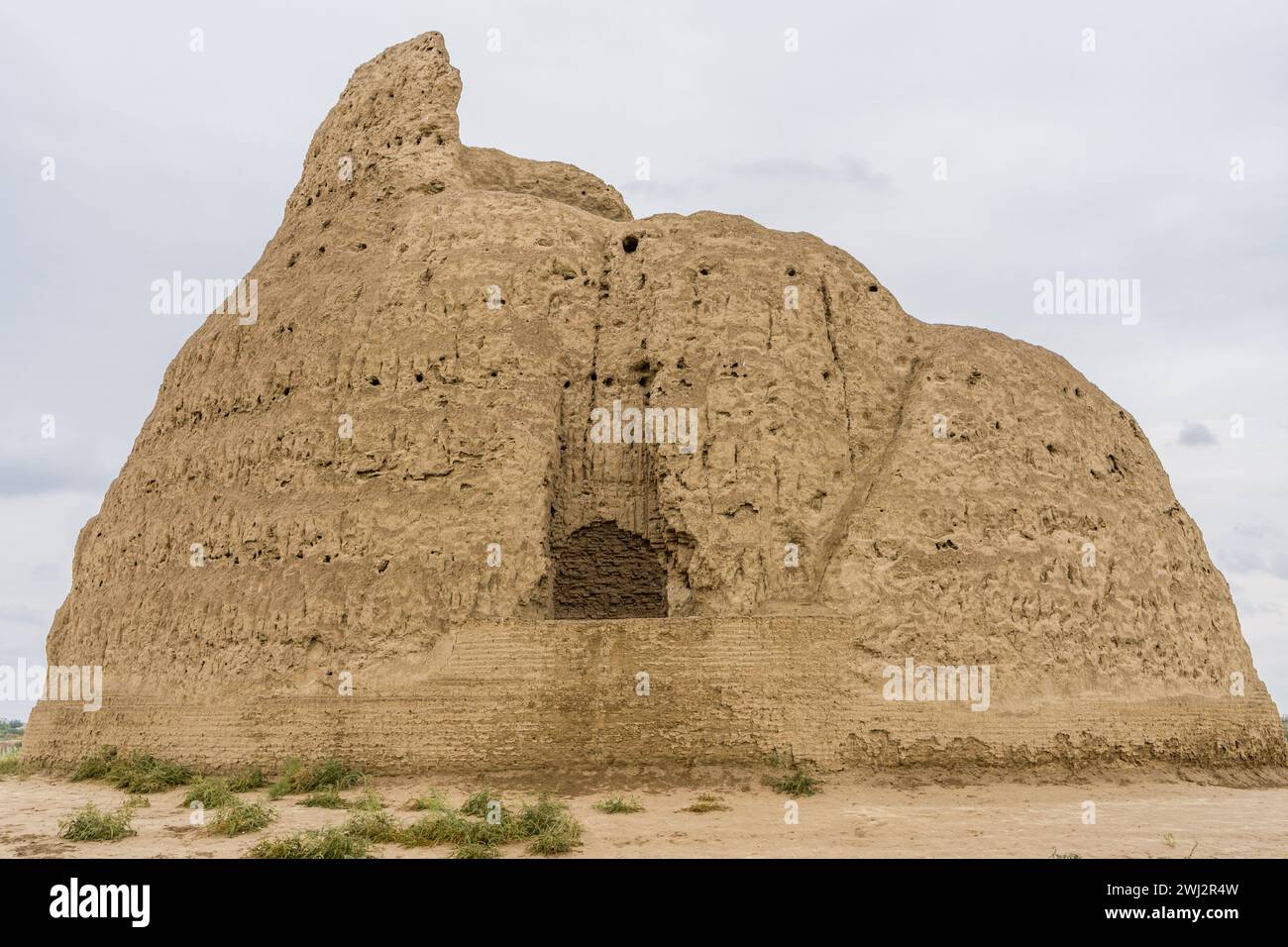An ancient ice chamber build from clay used as refrigerator in Old Merv ...