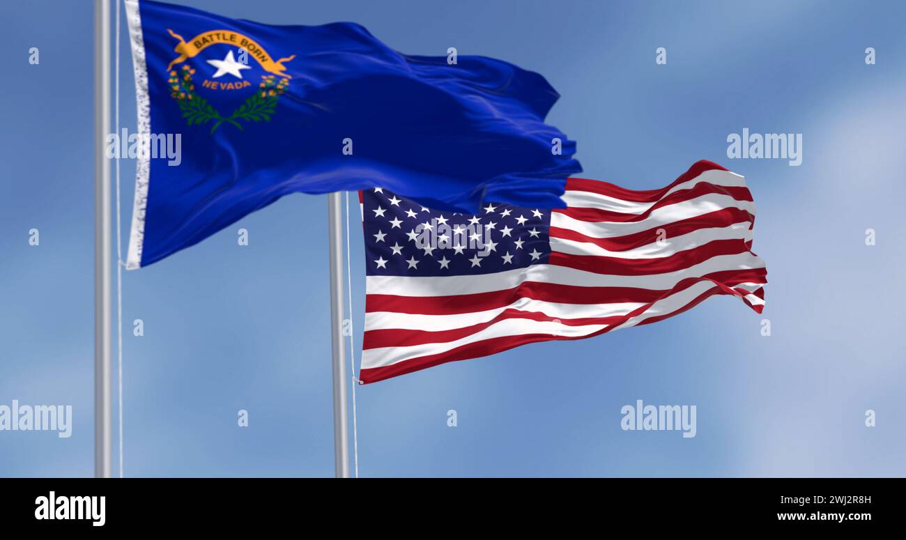 Nevada state flag hi-res stock photography and images - Alamy