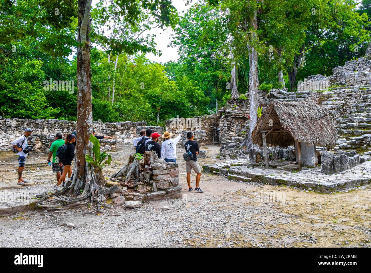 Tulum Quintana Roo Mexico 01. October 2023 People tourists tourism at ...